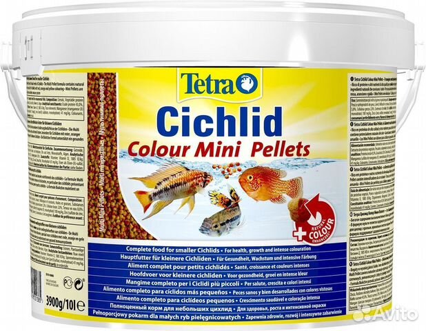 Tetra Cichlid Colour Mini Pellets 10л
