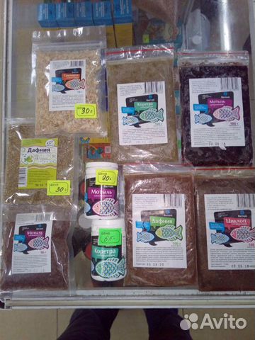 Корм для рыб -заморозка и сублимация